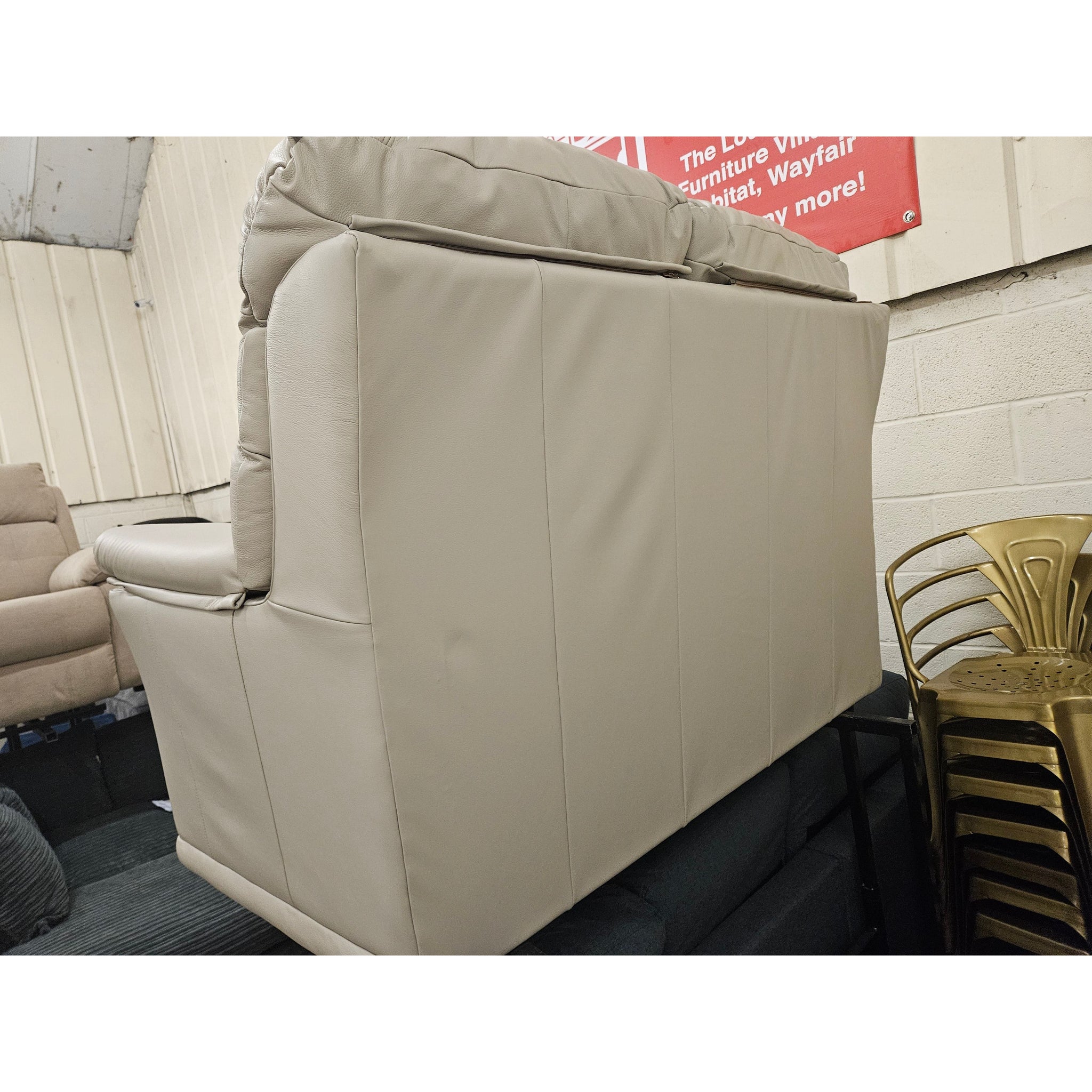 G Plan Malvern 2 Seater Leather Sofa - Capri Putty / B Grade ...